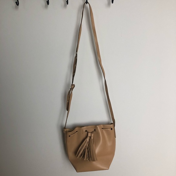 J. Crew | Bags | J Crew Mini Bucket Bag In Leather | Poshmark